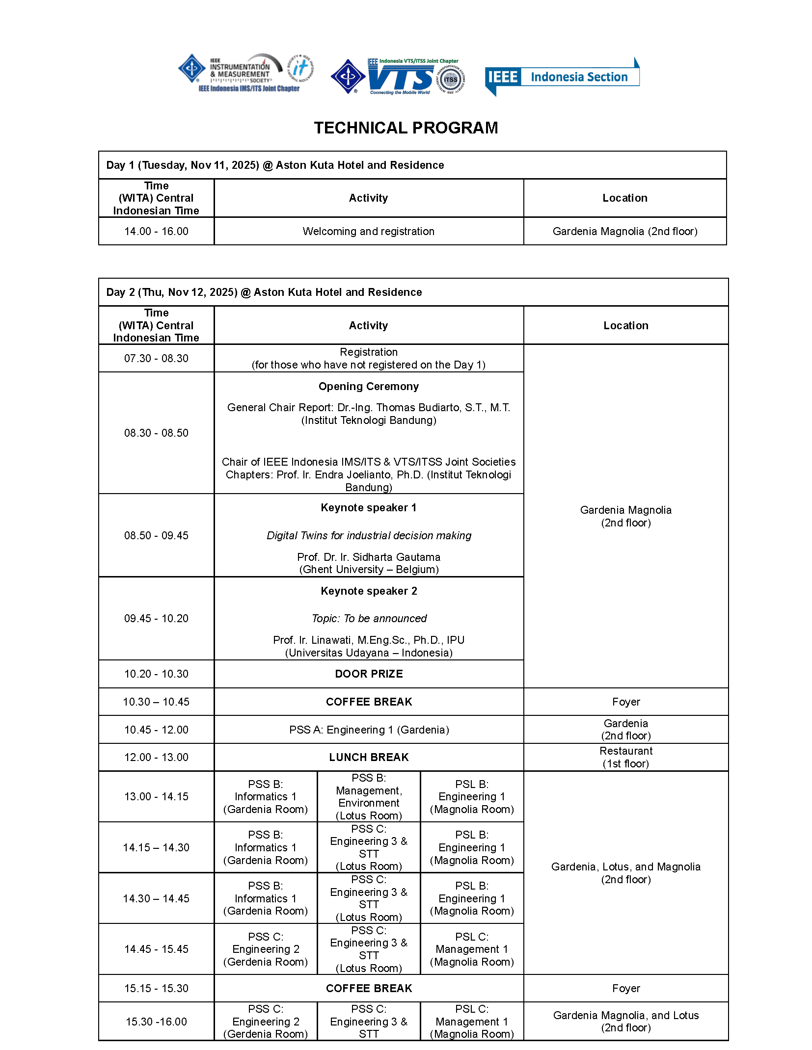 PROGRAM – TIMEE 2025